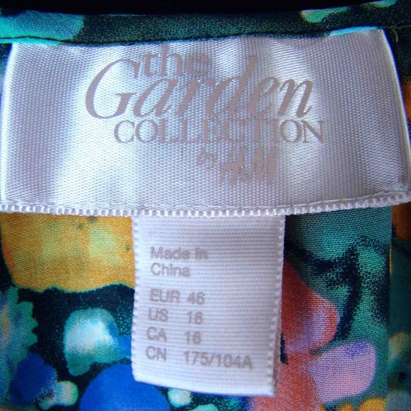 H&M | Tops | H M Garden Collection Frilled Empire Top 6 | Poshmark